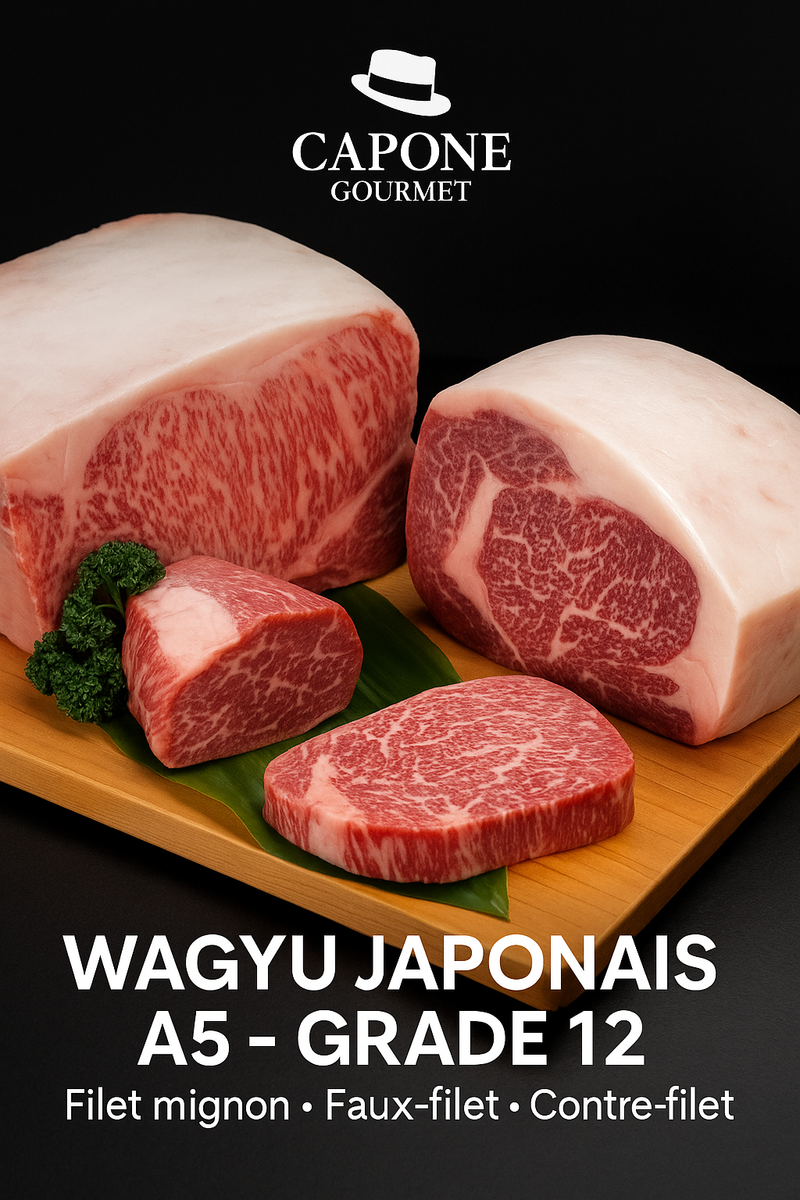 Wagyu Japonais A5 Grade 12 – Steaks & Caisses | Capone Gourmet